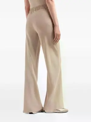 Giorgio Armani Flared Silk Track Pants