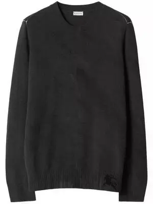 Burberry Equestrian Knight Cashmere Jumper - Black