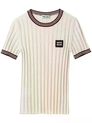 Miu Miu Slim Fit T-shirts For Women