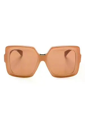 Max Mara Ernest Oversize-frame Sunglasses - Orange