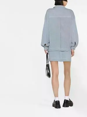 BARRIE Contrast-stitching Denim-effect Jacket