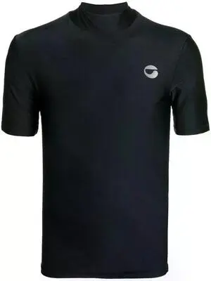 Coperni Logo-print Mock Neck T-shirt - Black