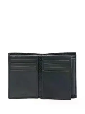BOSS Logo-plaque Leather Wallet - Blue