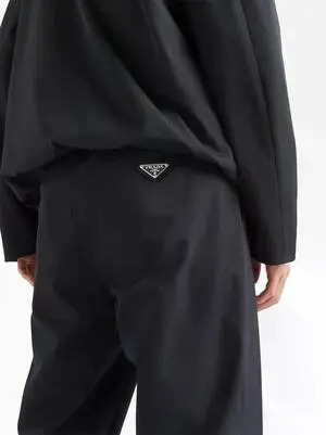 Prada Triangle Logo Straight-leg Trousers