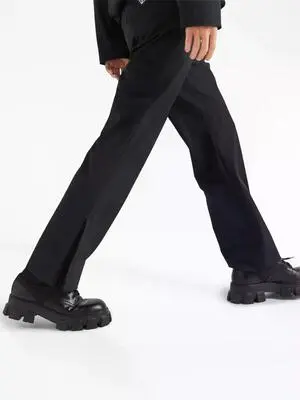 Prada Triangle Logo Straight-leg Trousers