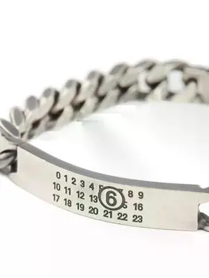 MAISON MARGIELA Chain Link Bracelet With Engraved Plate