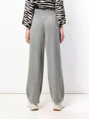 BARRIE Flared Knitted Trousers