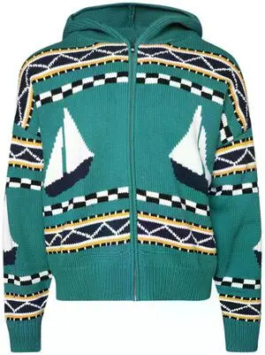 Rhude Bateau Zip-up Hoodie - Blue