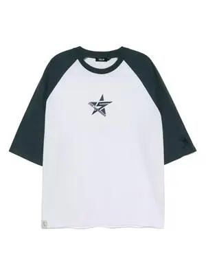 FIVE CM Embroidered T-shirt - Blue