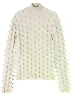 AMBUSH Spiked Turtleneck Jumper - Neutrals