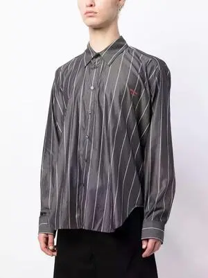 Martine Rose Woven Pulled Neck Shirt White
