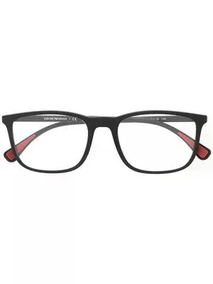 Emporio Armani Square Frame Glasses - Black