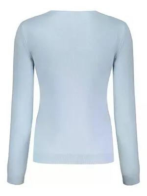 Valentino Garavani Intarsia-knit Logo Jumper - Blue