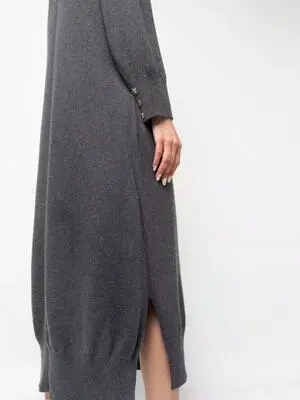 BARRIE Iconic Knit Midi Dress - Grey