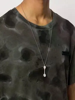 TRUE ROCKS Skull High Bump Necklace - Silver