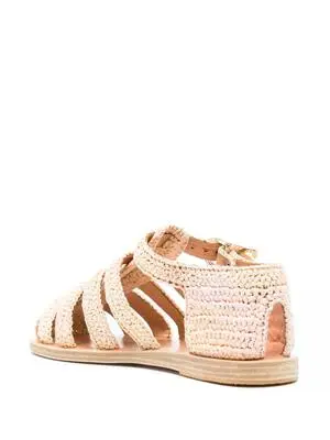 ANCIENT GREEK SANDALS Homeria Woven Raffia Sandals