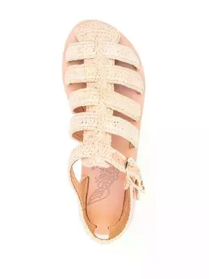 ANCIENT GREEK SANDALS Homeria Woven Raffia Sandals