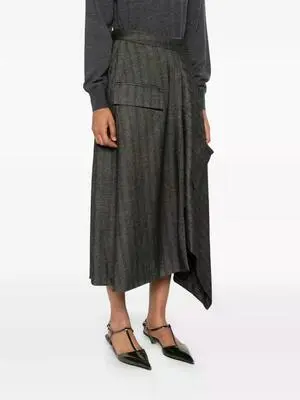 Remain Birger Christensen Striped Draped Skirt