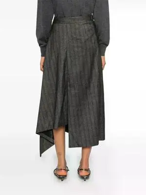 Remain Birger Christensen Striped Draped Skirt