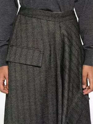 Remain Birger Christensen Striped Draped Skirt