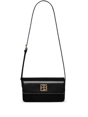 ANINE BING Logo Plaque Leather Shoulder Bag