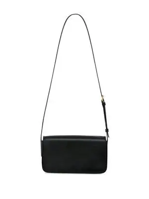 ANINE BING Logo Plaque Leather Shoulder Bag