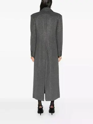 Giuseppe Di Morabito Rhinestone-embellished Wool-blend Overcoat