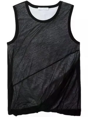 Helmut Lang Layered Cotton Tank Top