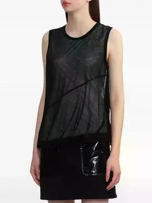 Helmut Lang Layered Cotton Tank Top