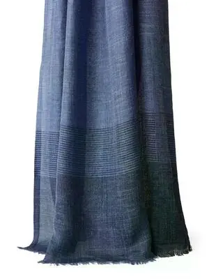 Brunello Cucinelli Check-pattern Silk-blend Scarf
