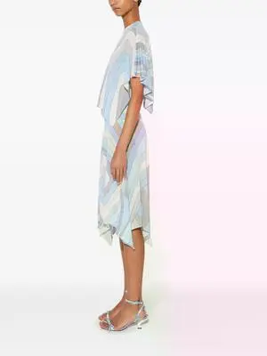 Emilio Pucci Iride-print Layered Dress