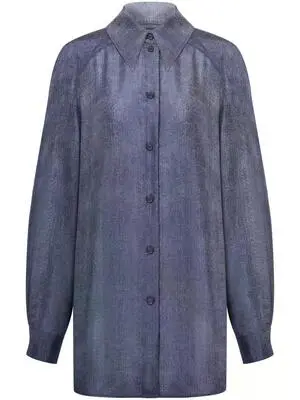 Alberta Ferretti Logo-plaque Shirt