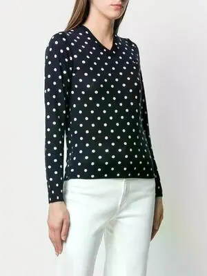 Play Comme Des Garcon Polka-dot Knit Sweater