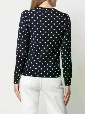 Play Comme Des Garcon Polka-dot Knit Sweater