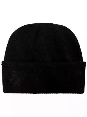 Emporio Armani Embroidered-logo Wool Beanie