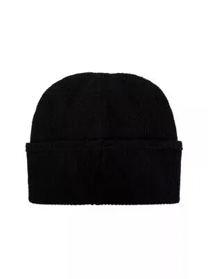 Emporio Armani Embroidered-logo Wool Beanie