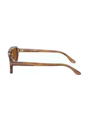 Emporio Armani Rectangle Sunglasses - Brown