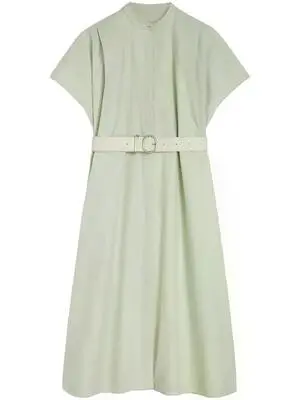 JIL SANDER Belted Midi Dress
