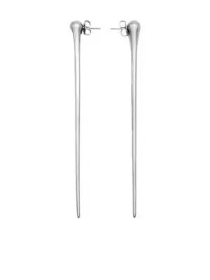 HUGO KREIT Chard Drop Earrings - Silver