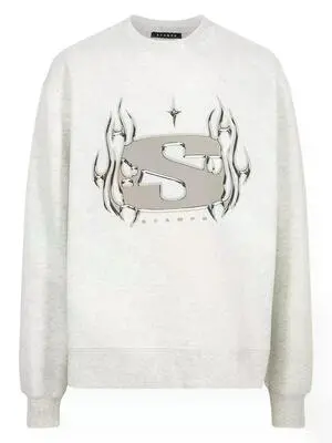 STAMPD Chrome Flame Crew-neck Sweatshirt