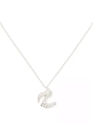 LOVENESS LEE Z Alphabet Pendant Necklace - Silver