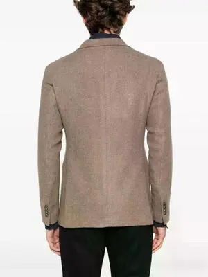 Tagliatore Single-breasted Blazer - Brown