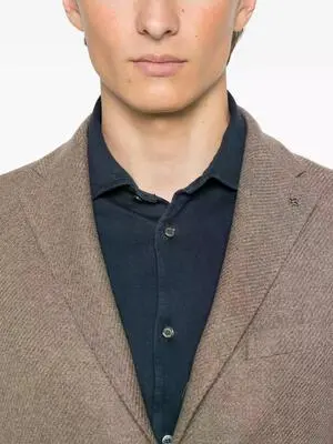 Tagliatore Single-breasted Blazer - Brown
