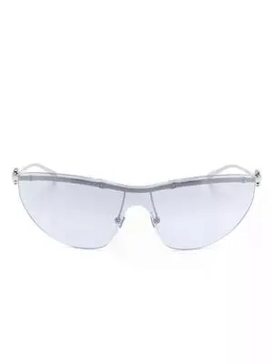 Gucci Wraparound-frame Sunglasses - Silver