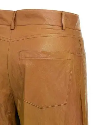 NUDE Leather-effect Trousers