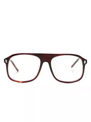 LESCA Club Glasses - Brown