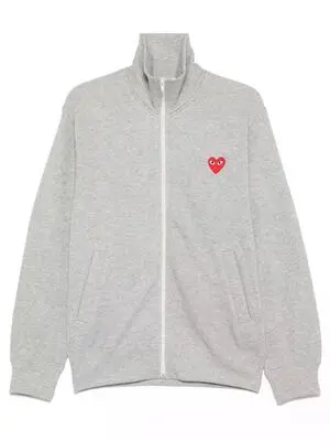 Play Comme Des Garcon Heart-patch Sweatshirt