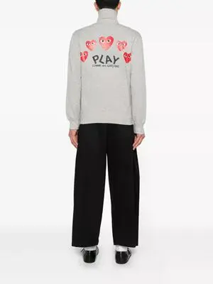 Play Comme Des Garcon Heart-patch Sweatshirt