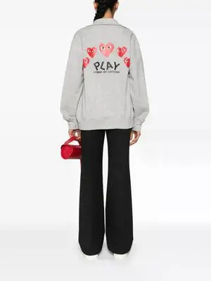 Play Comme Des Garcon Heart-patch Sweatshirt