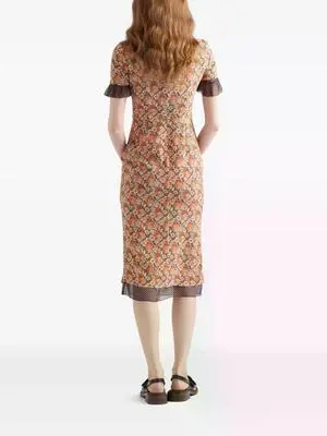 Prada Printed Midi Dress